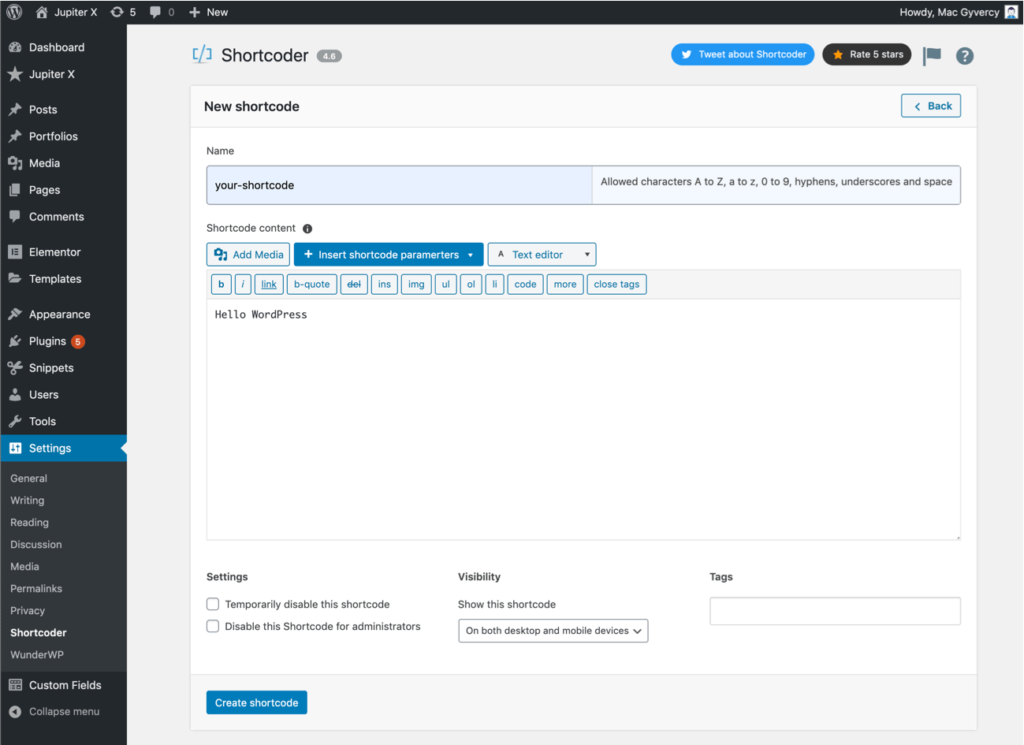 How to Create a Shortcode in WordPress - Beginner's Guide - Artbees