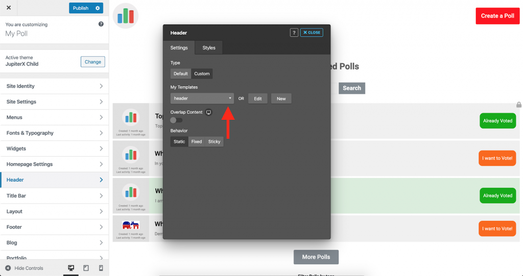 How to Create a Community Poll Website with Jupiter X – Part 2 – Artbees