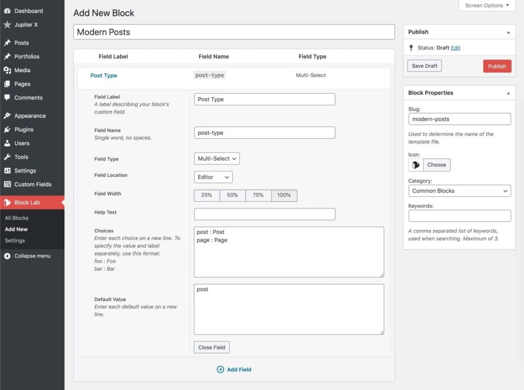 How to Create a Custom Gutenberg Block with the Block Lab Plugin - Artbees
