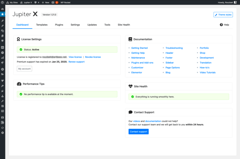 Jupiter v1.21: Introducing the New Jupiter X Control Panel - Artbees
